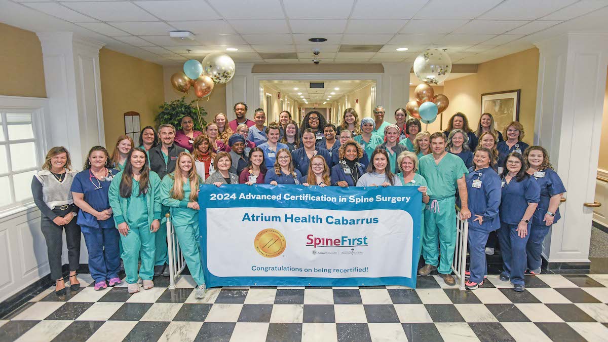 Atrium Health Cabarrus Continues to Lead in Spine Care with Prestigious Recertification from The ...