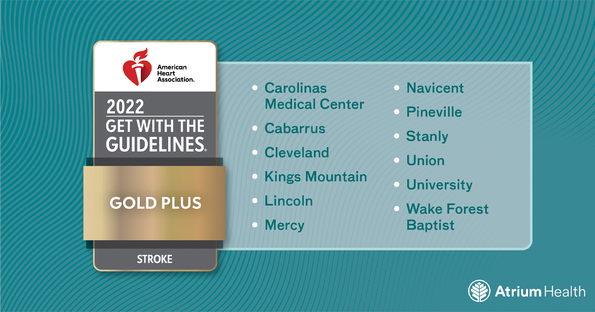 Atrium Health Earns National Recognition for High-Quality Stroke Treatment