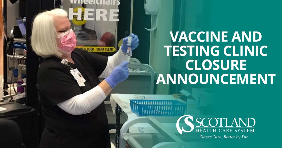 Vaccine and Testing Clinic Closure Announcement