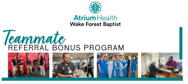 Nursing Recruitment Referral Program | Atrium Health Wake Forest Baptist